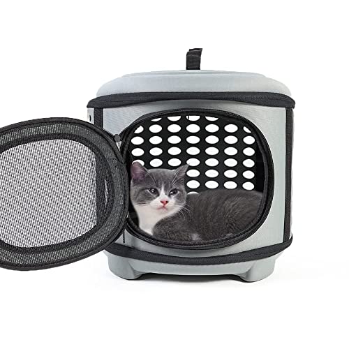 Cat Carrier Large, Foldable Cat Transport Box with Large Space, Cat ...