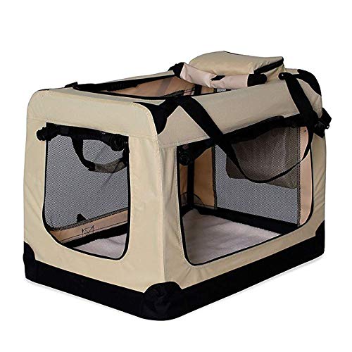 dibea Dog transport box, Dog carrier, Collapsible transport crate, Car ...