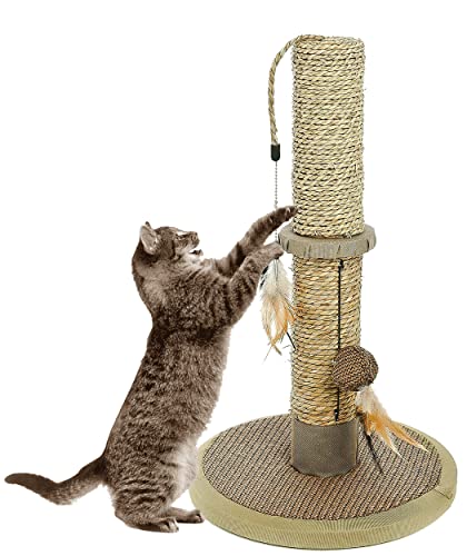 Elegancy Cat Scratching Post, Tree Tower, Sisal Pet Claw Scratcher Pole ...