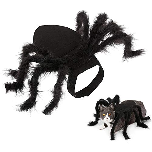 Lifreer Halloween Spider Pet Costumes, Dog Spider Costume, Dog Outfits ...