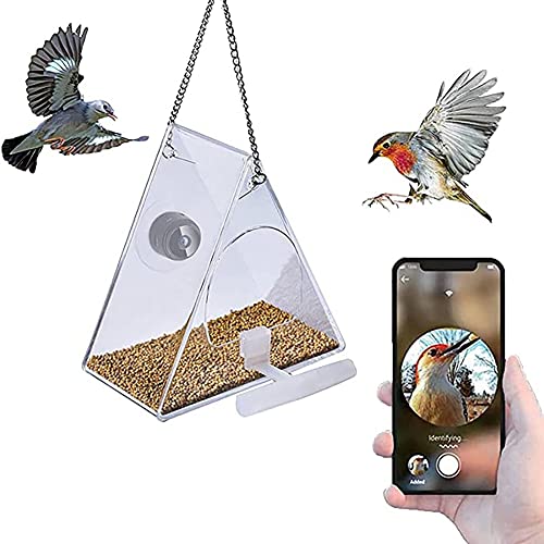 ZYWUOY Bird Feeder With Camera, Intelligent Hanging Bird Feeder with ...